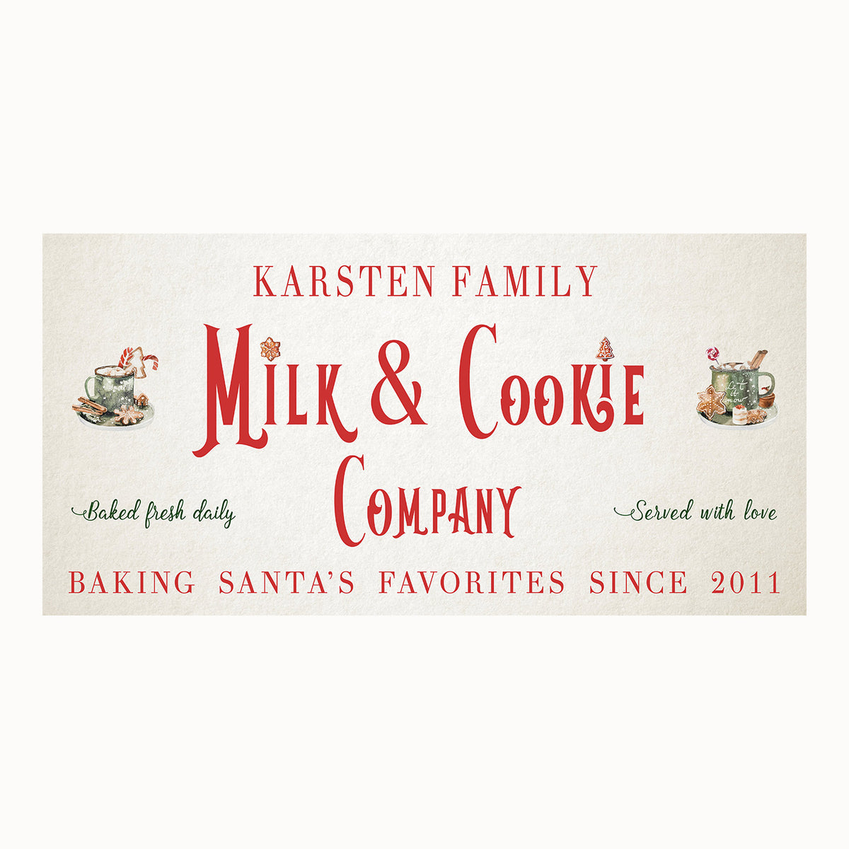 Personalized Milk & Cookie Co. Sign – EmilyDuvall